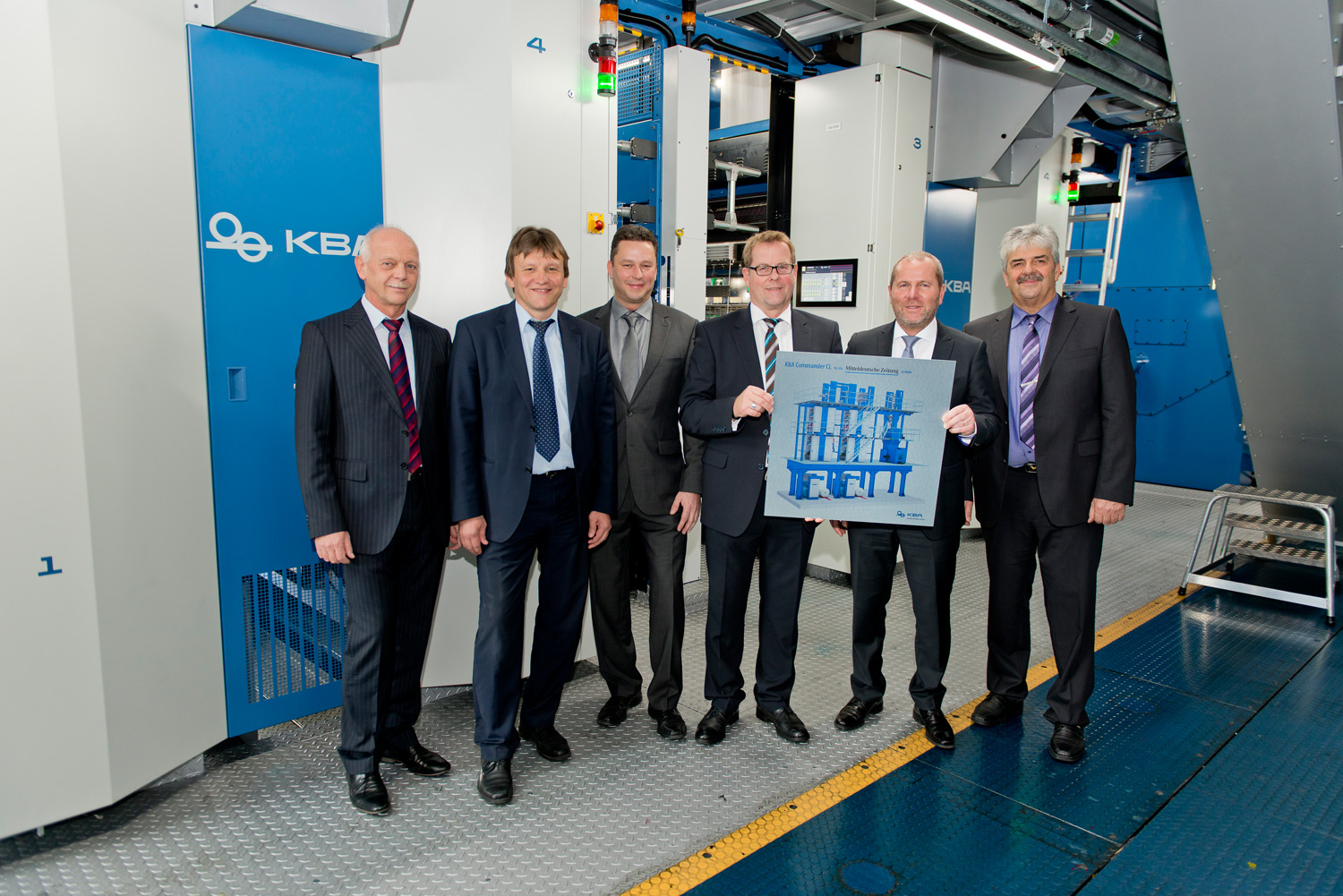 Prime Minister Haseloff starts up the new KBA Commander CL | Koenig ...